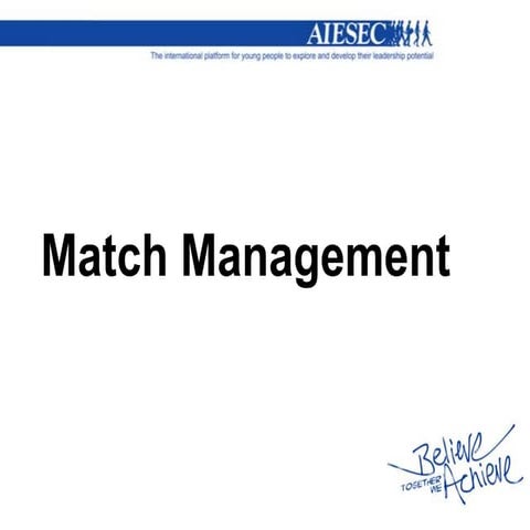 Match management | PPTX