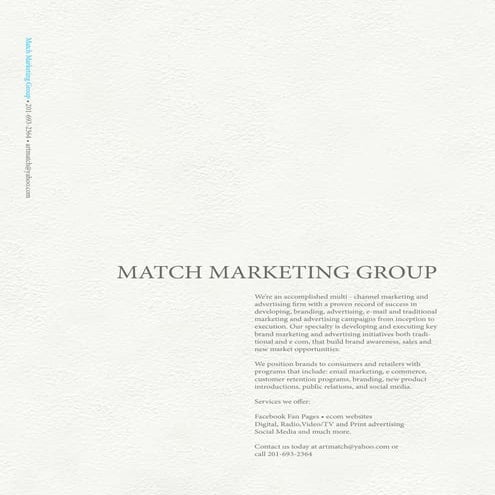 Match Marketing Group | PDF