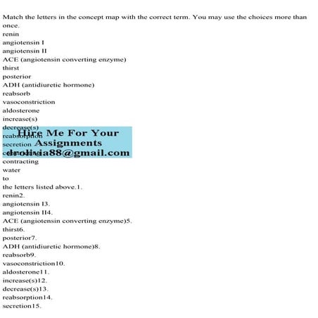 Match the letters in the concept map with the correct term. You may .pdf