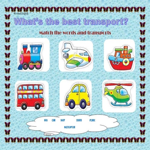 Match the words and transports | DOCX