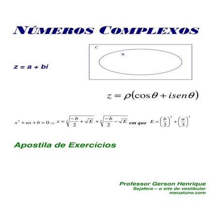 Mat complexos exercicios resolvidos | PDF