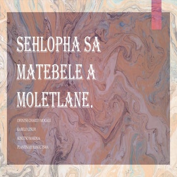SEHLOPHA SA MATEBELE A MOLETLANE_AFT 121. | PPTX