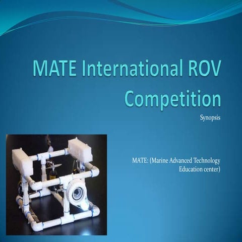 Mate International Rov Competition | PPTX
