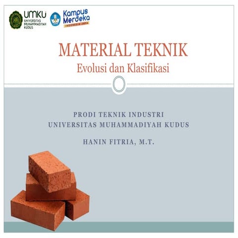 Material Teknik Intro evolusi hingga klasifikasi | PPT