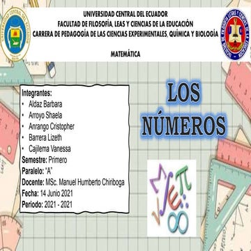 Matematica. Los números | PPTX