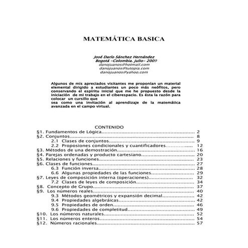 Libro 1 libro matematica basica | PDF