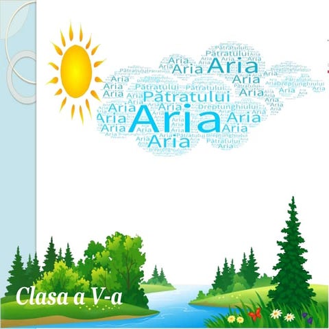 Matematica cl.5 aria_patratului_aria dreptunghiului. | PPTX