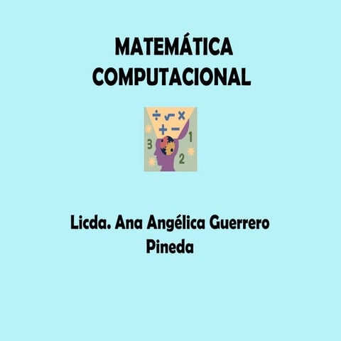 Matematica computacional | PPTX