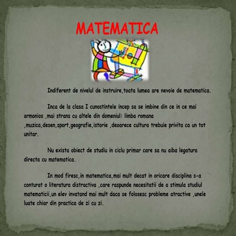 Matematica oglindita prin desen | PPT