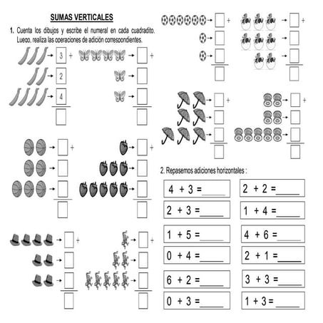Hojas De Trabajo De Suma De Matemáticas Verticales