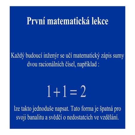 Matematicka Lekce | PDF