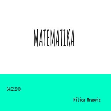 Matematika | PPT
