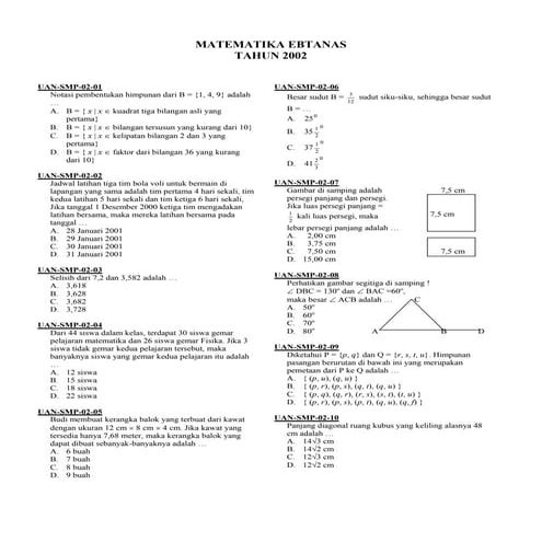 Matematika 2002 | PDF