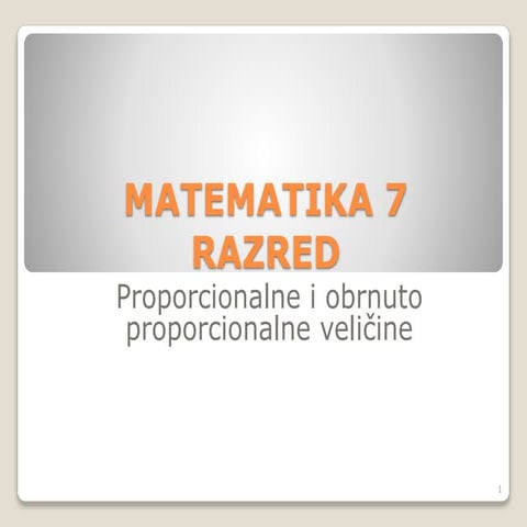Matematika 7 razred | PPTX