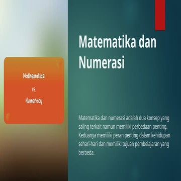 Sebuah engantar: Matematika dan Numerasi.pptx