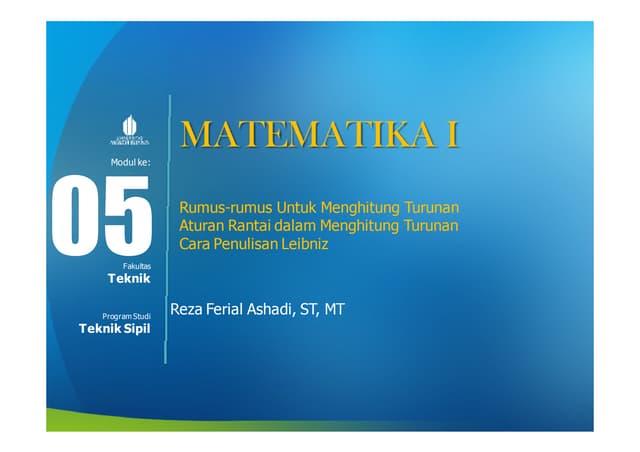 Turunan_Fungsi_Aljabar.kelas xii SMA matematika lanjut | PPTX