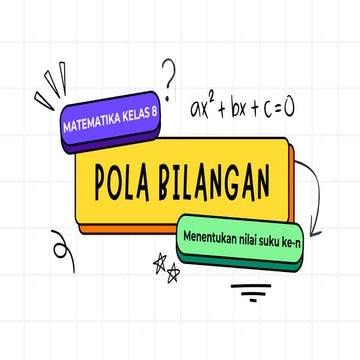 MATEMATIKA KELAS 8 - Materi Pola Bilangan | PPT