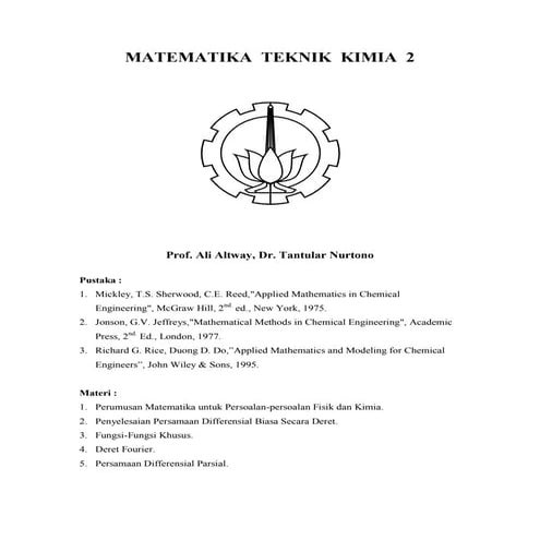 Matematika teknik kimia_2 | PDF