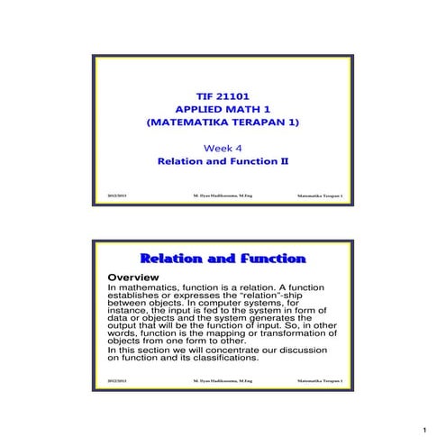 Matematika terapan week 5 | PDF