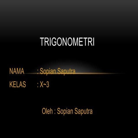 Matematika trigonometri | PPT