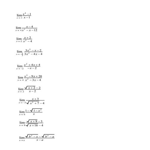 Matemática (limites) | PDF