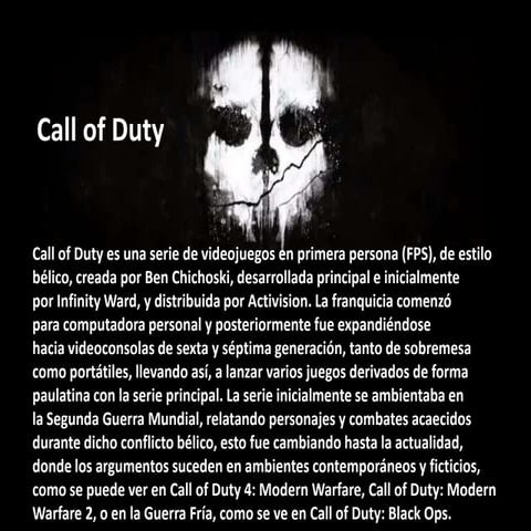 Presentación Call Of Duty | ODP