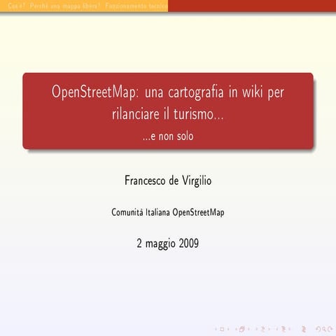 OpenStreetMap: una cartografia in wiki per rilanciare il turismo | PDF | Shareware and Freeware ...