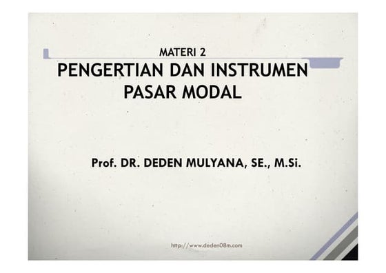 Instrumen Pasar Modal.pptInstrumen Pasar Modal.ppt