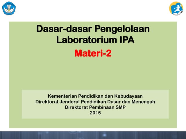 Pengelolaan Laboratorium IPA | PPTX