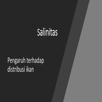 Salinitas | PDF