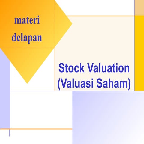 (stock valuation) | PPT