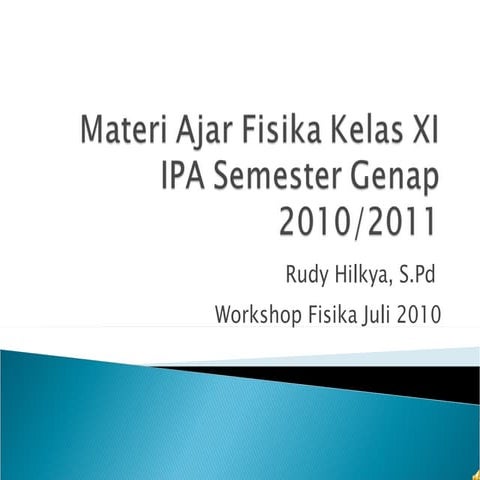 Materi ajar-fisika-kelas-xi-ipa-semester-genap | PPT