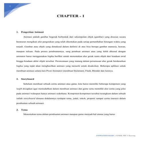 Materi Animasi Flash - Chapter 1 | PDF