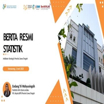 IHK, NTP, Pariwisata, Ekspor Impor, Transportasi Jateng.pptx