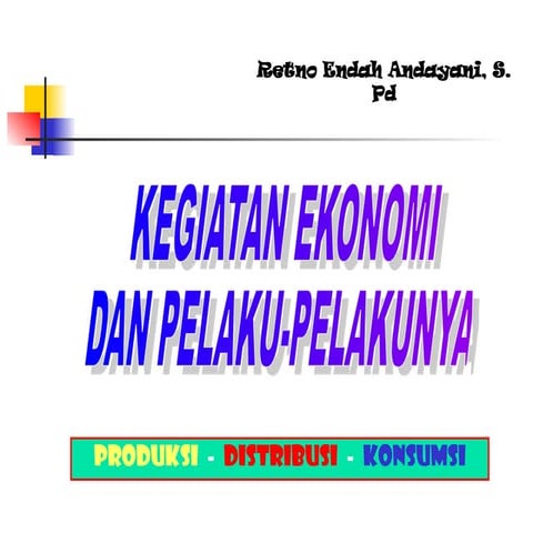 ppt kegiatan ekonomi dan pelaku kegiatan ekonomi | PPT