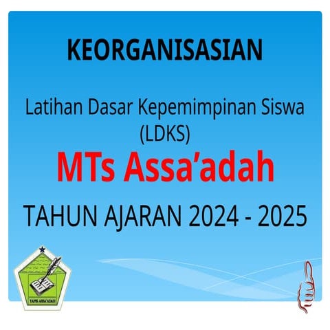 Materi-Keorganisasian-OSIS ldks.madrasah tsanawiyah | PPT