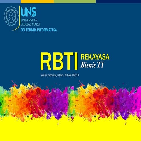 Materi Kuliah RBTI (Rekayasa Bisnis TI) | PDF