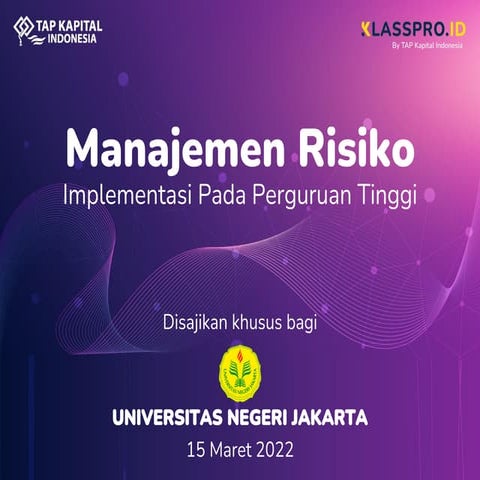 Implementasi Risk Management di Perguruan Tinggi | PDF