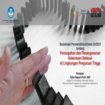 Pencegahan dan Penangananan Kekerasan Seksual di Lingkungan Perguruan Tinggi | PDF