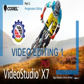 Materi 1-Video editing 1 dengan editing corel studio | PPT