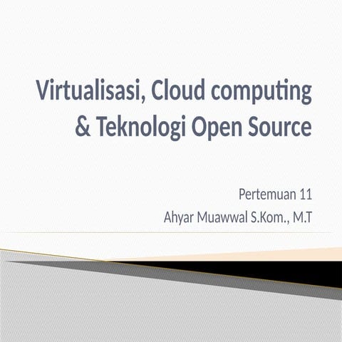 Dasar Virtualisasi | PPTX