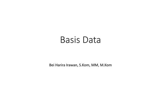 COntoh soal sql dan pembahasannya | PDF