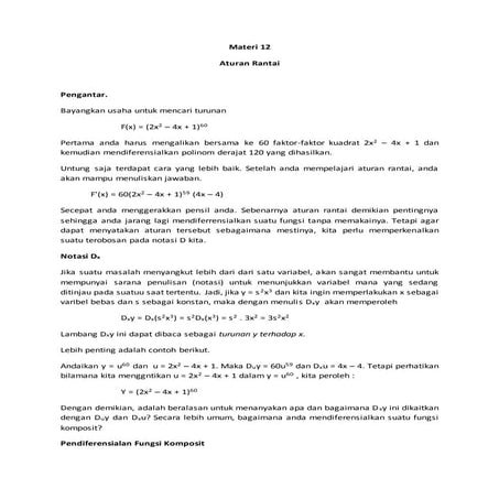 aturan rantai | DOCX