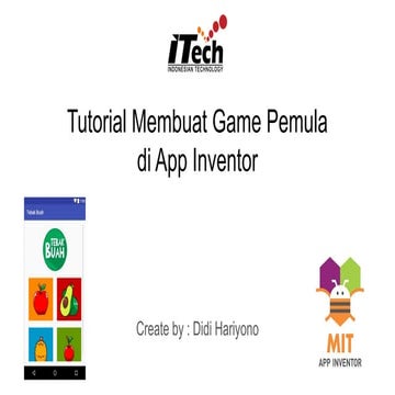 Materi 2.1 membuat project game pemula di app inventor | PDF