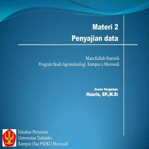Materi 2 statistik. penyajian data | PDF