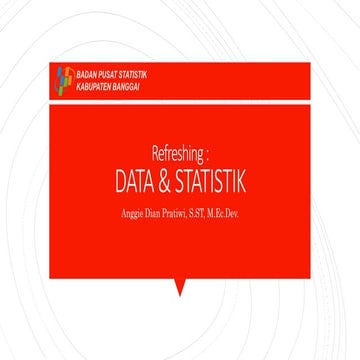 Materi 2 - Pengantar Refreshing DATA & STATISTIK | PPTX