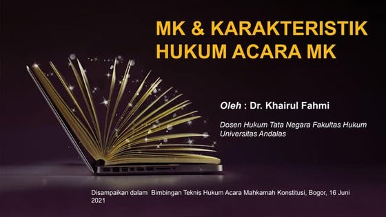 MATERI TENTANG MAHKAMAH KONSTITUSI DAN HUKUM ACARA.ppt