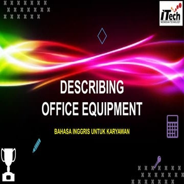 Materi 2 describing office equipment | PDF