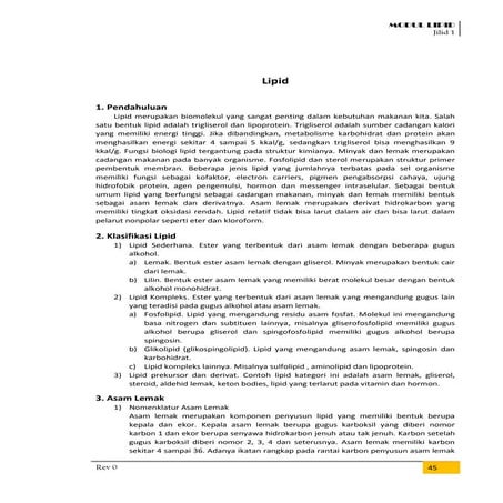 Materi 3 Lipid Lemak Agus Sudrajat S Si M T Pdf