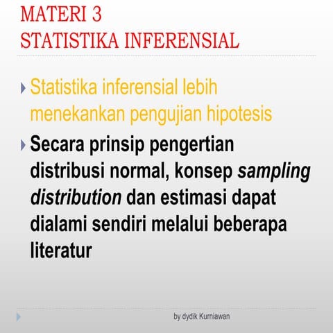 Materi 3 statistika dasar | PPTX